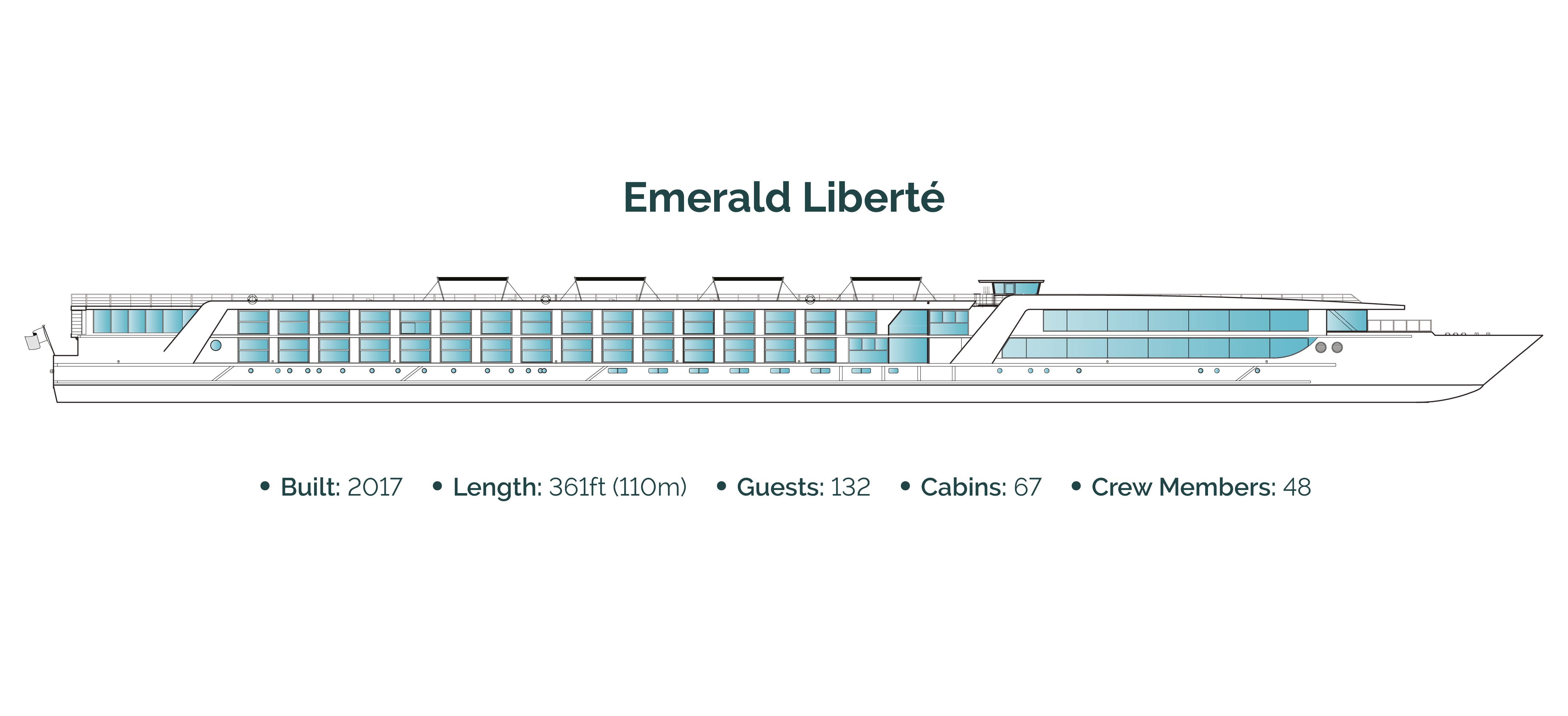 Our Europe Cruise Ship Layouts | Deck Plans - Emerald Cruises