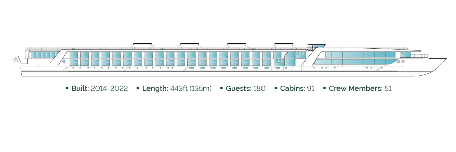 Our Europe Cruise Ship Layouts | Deck Plans - Emerald Cruises