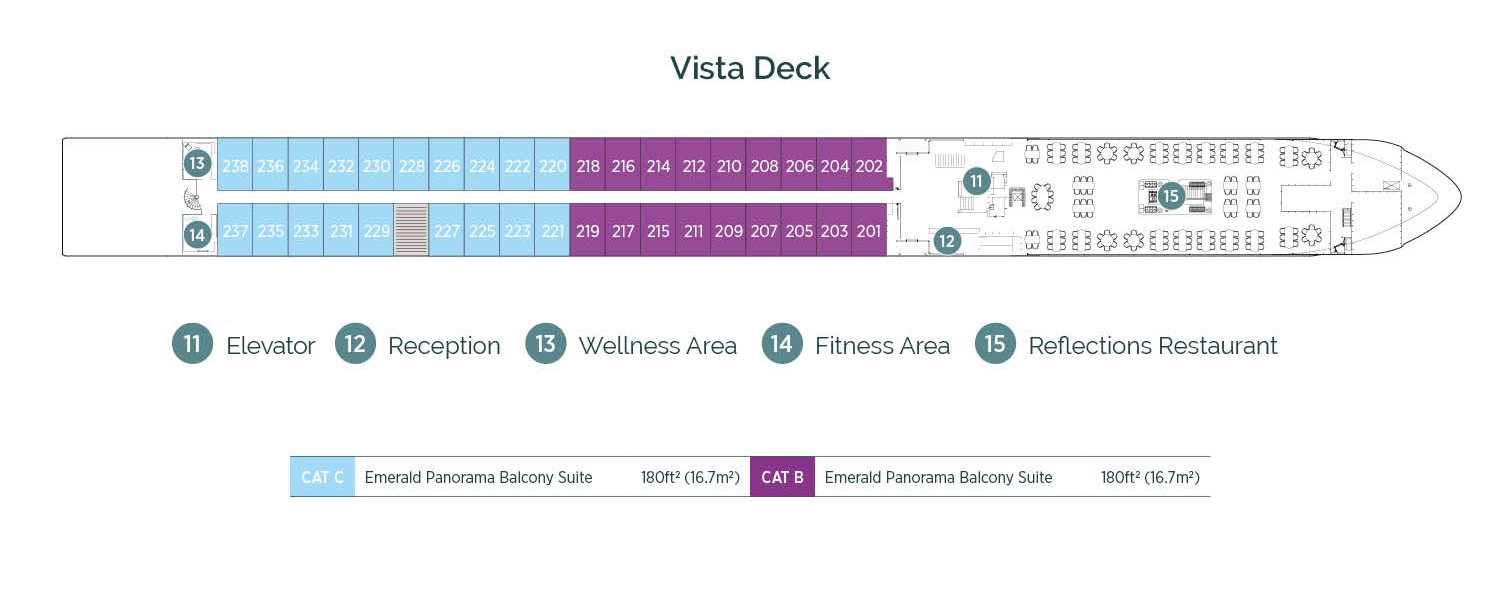 Our Europe Cruise Ship Layouts | Emerald Cruises